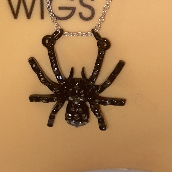 Jado’s | Jewelry | Very Cool Handmade Black Spider With Rhinestones 6 ...